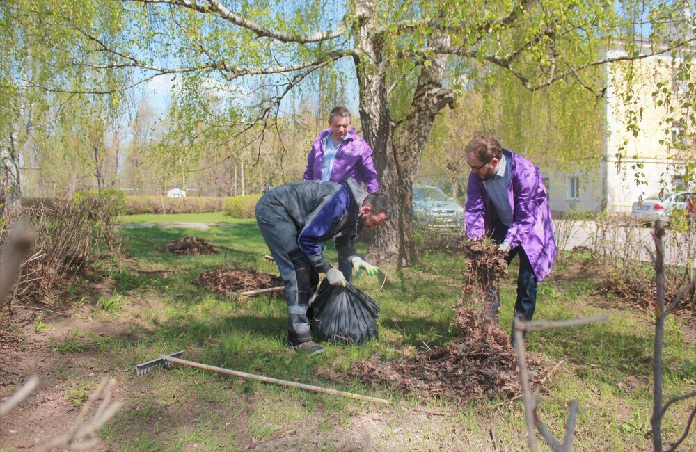 Volunteer clean-up in a landmark place